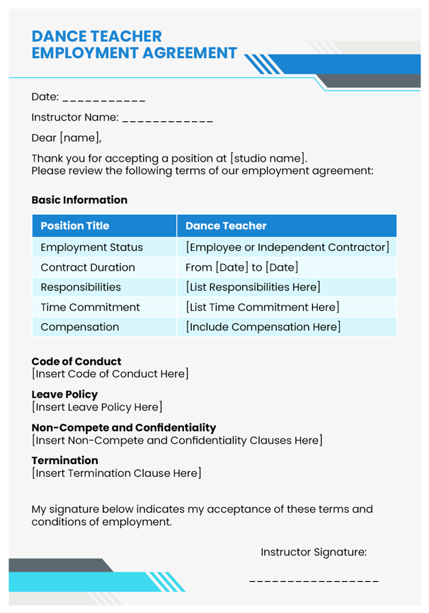 Dance Teacher Contract Sample and Tips: Ultimate Guide